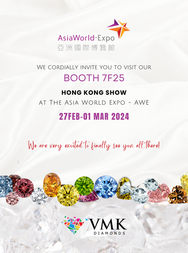 Visit us at the Hong Kong Asia World Expo Diamond Exhibition
